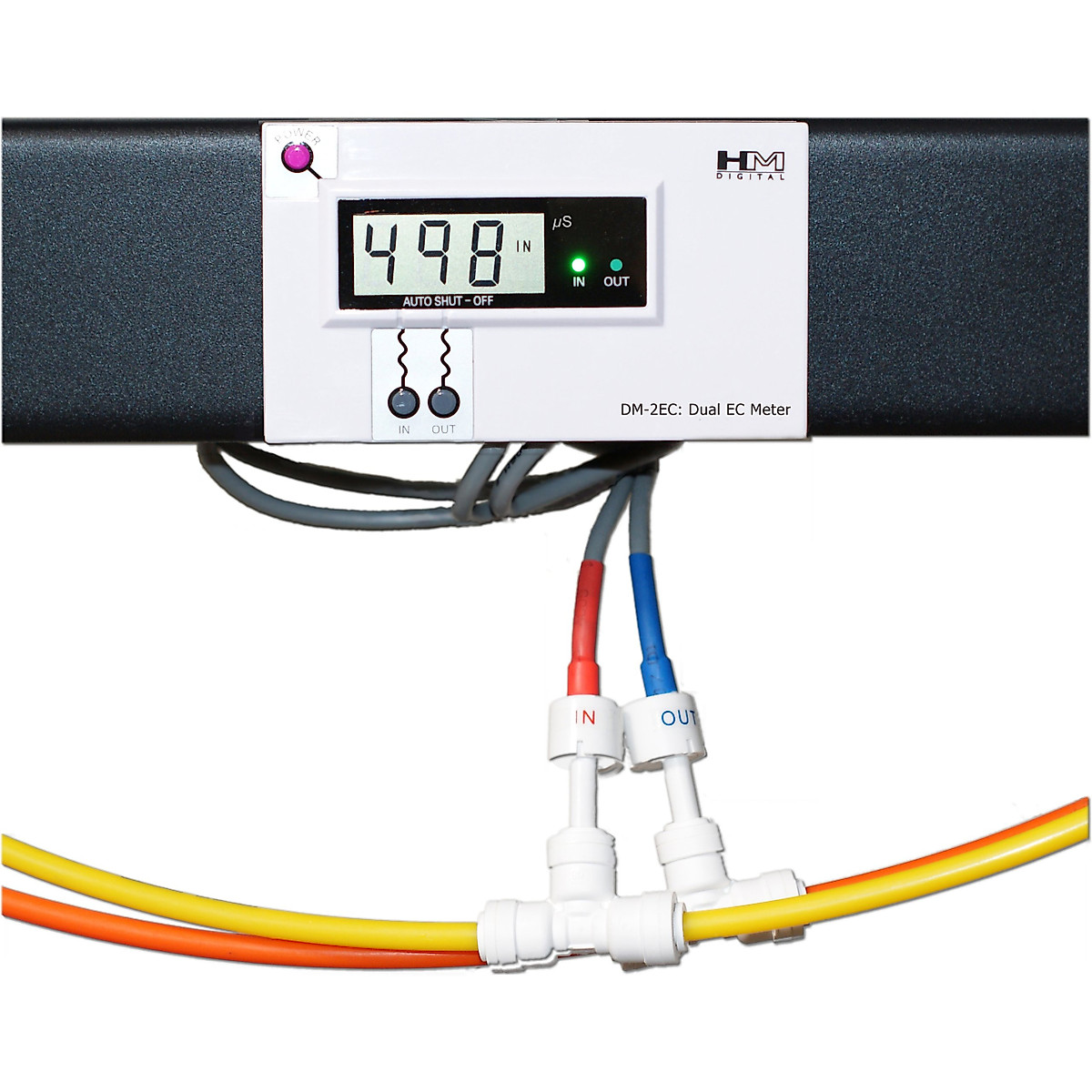 HM Digital DM-2EC Commercial In-Line Dual EC Monitor, 0-9990 µS Range, +/- 2% Readout Accuracy