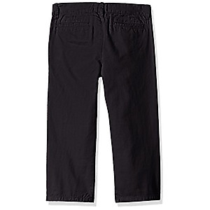 The Children's Place Boys' Uniform Pleated Chino Pants, New Navy, 8 husky