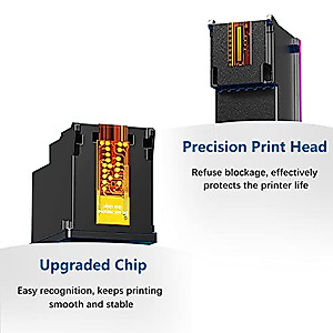 Ubinki 67XL Ink Cartridge Black for HP Ink 67 XL HP67 HP67XL for 2700 2700e 2752 2752e 2742e 2755 2755e 4100 4100e 4152e 4155 4155e Envy 6000 6055e 6055 6400 6458 6458e 6455 6455e Printer (2-Pack)