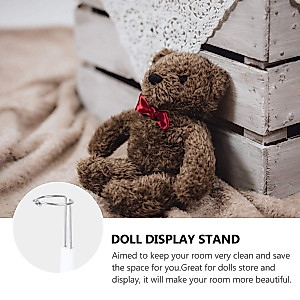 NUOBESTY 6pcs Doll Display Rack Toy Model Bracket Doll Storage Rack Portable Doll Stand