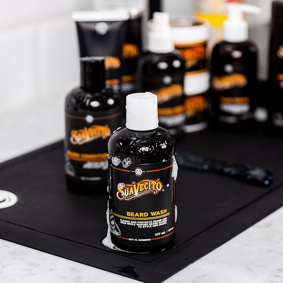 Suavecito Beard Wash Cleansing and Styling Beard Face Wash For Men (8 ounce.)