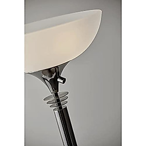 Adesso Home 5120-01 Transitional Two Light Floor Lamp from Metropolis Collection Finish, Black Nickel