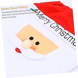 Uonlytech 1 Set Christmas Toilet Cover Wc Cover Christmas Floor Mat Kit Xmas Toilet Mat Toilet Warmer Cover Christmas Toilet Rug Water Tank Cover Gnome Toilet Cover Elder Cloth Radiator Cap