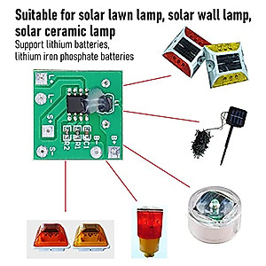 5pcs Solar Lamp String Controller Module, 9012 1.2V Solar Controller Board Lithium Battery Charging Controller Circuit Board, Electronic Components
