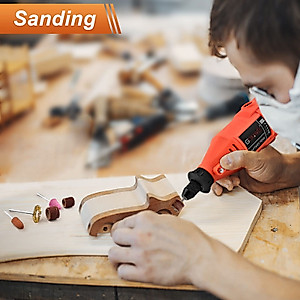 480Pcs Rotary Tool Accessories Kit, GOXAWEE 1/8 inch Shank Rotary Tool Accessory Set, Multi Purpose Universal Kit for Cutting, Drilling, Grinding, Polishing, Engraving & Sanding