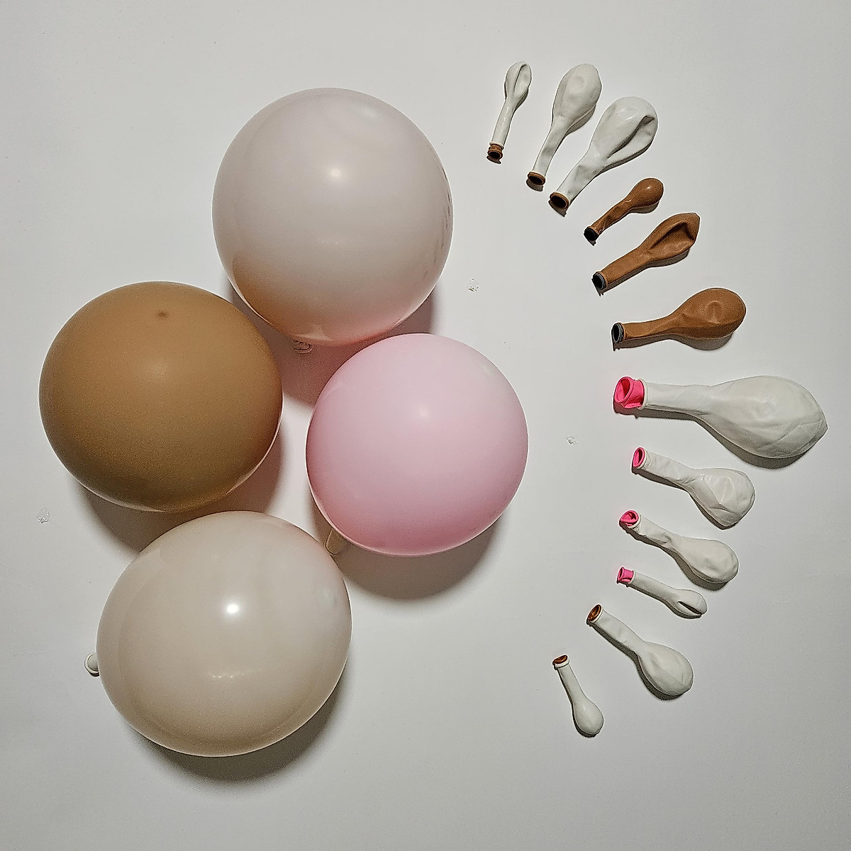 120pcs Dusty Pink Balloons Garland Arch Kit Double Stuffed Boho Balloon Rose Pink Balloon Matte Gold Balloons Cream Beige Balloon for Birthday Girls Baby Shower Bridal Wedding Party Decorations
