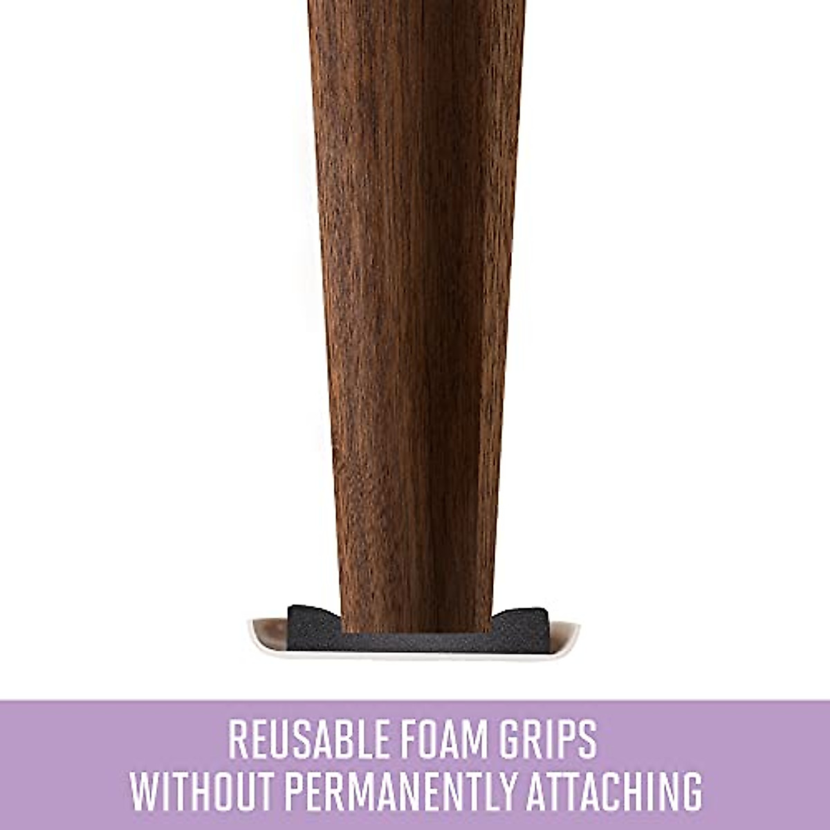 Super Sliders 2 1/2" Round Reusable Furniture Sliders for Carpet - Effortless Moving and Surface Protection, Brown (8 Pack)