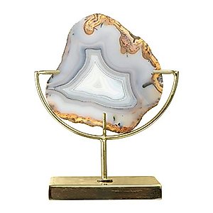 Main + Mesa Natural Brown Agate on Stand