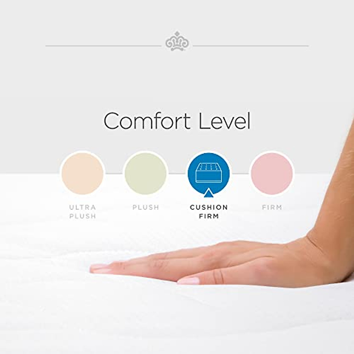 Kingsdown Cushion Firm Euro Pillow Top Hybrid King Mattress Cooling Gel Memory Foam Layer Multi-Layered Motion Isolation Cool Sleep Quilted Top Luxury Mattresses, 15-inch, Passions Engleson