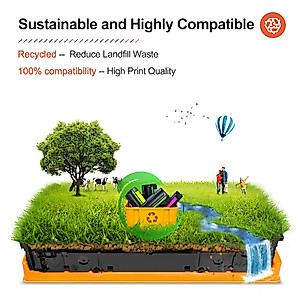 v4ink 202X CF500X Black Toner Cartridge Remanufactured Replacement for HP 202X CF500X 202A CF500A High Yield Toner use for HP Pro MFP M281fdw M281cdw M281dw M254dw M254nw M280nw Printer, 2 Packs