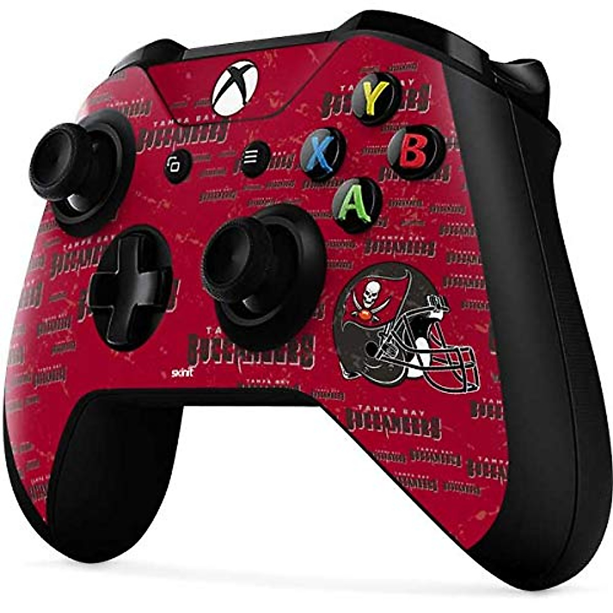 Skinit Decal Gaming Skin Compatible with Xbox One X Controller - Officially Licensed NFL Tampa Bay Buccaneers - Blast Design