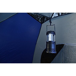 Cascade Mountain Tech 100 Lumen Pop-Up LED Lantern with IPX4 Water Resistance - 2 Pack