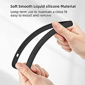 K TOMOTO Compatible iPhone 14 Plus Bumper Case (6.7 Inch), Liquid Silicone Bumper Case [Shock-Absorb] [Raised Edge Protection] [Drop Protection] [Silky and Soft Touch] Frame Bumper Case, Black