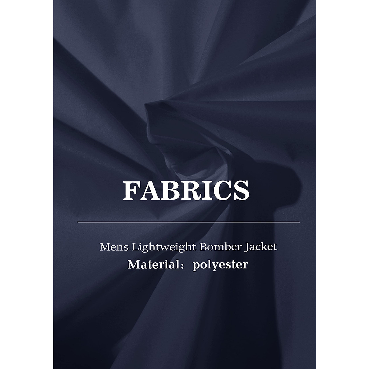 MAGCOMSEN Mens Lightweight Jackets Bomber Jacket Full Zip Light Windbreaker Casual Stylish Golf Jackets Navy 2XL