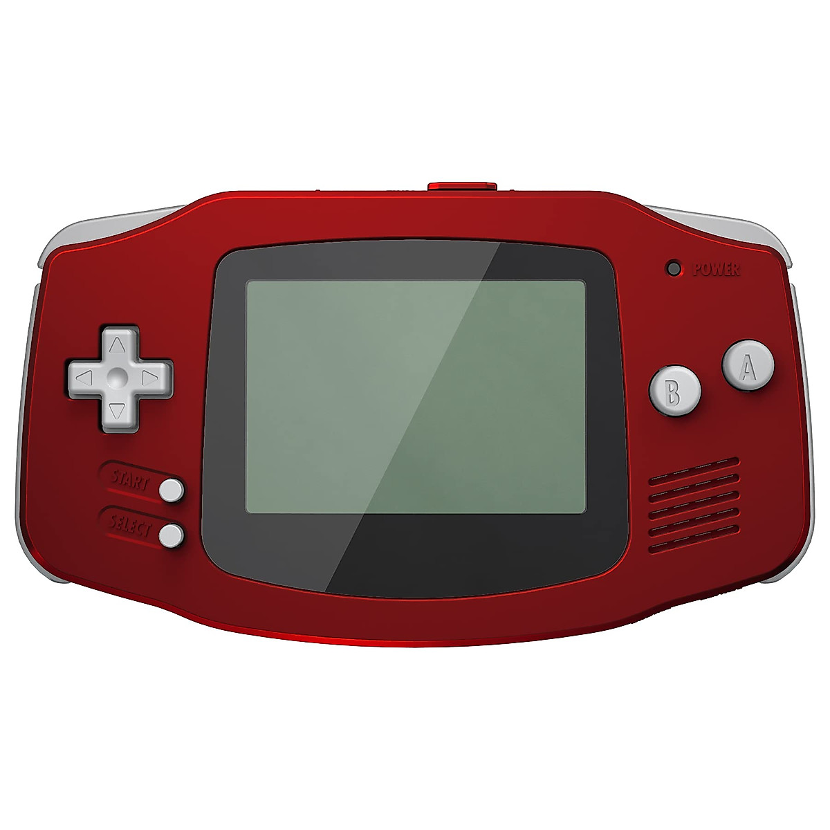 IPS Ready Upgraded eXtremeRate Scarlet Red Soft Touch Replacement Shell Full Housing Cover Buttons for Gameboy Advance GBA – Compatible with Both IPS & Standard LCD –Console & IPS Screen NOT Included