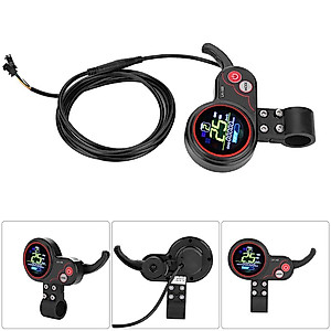 Keenso 36V 250/350W Eletric Scooter Controller with LCD Display, Controller LCD Display Control Panel with Switch Accessory for Electric Bike Scooter