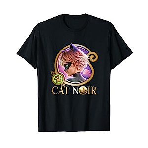 Miraculous Ladybug The Movie Cat Noir Badge Gold T-Shirt