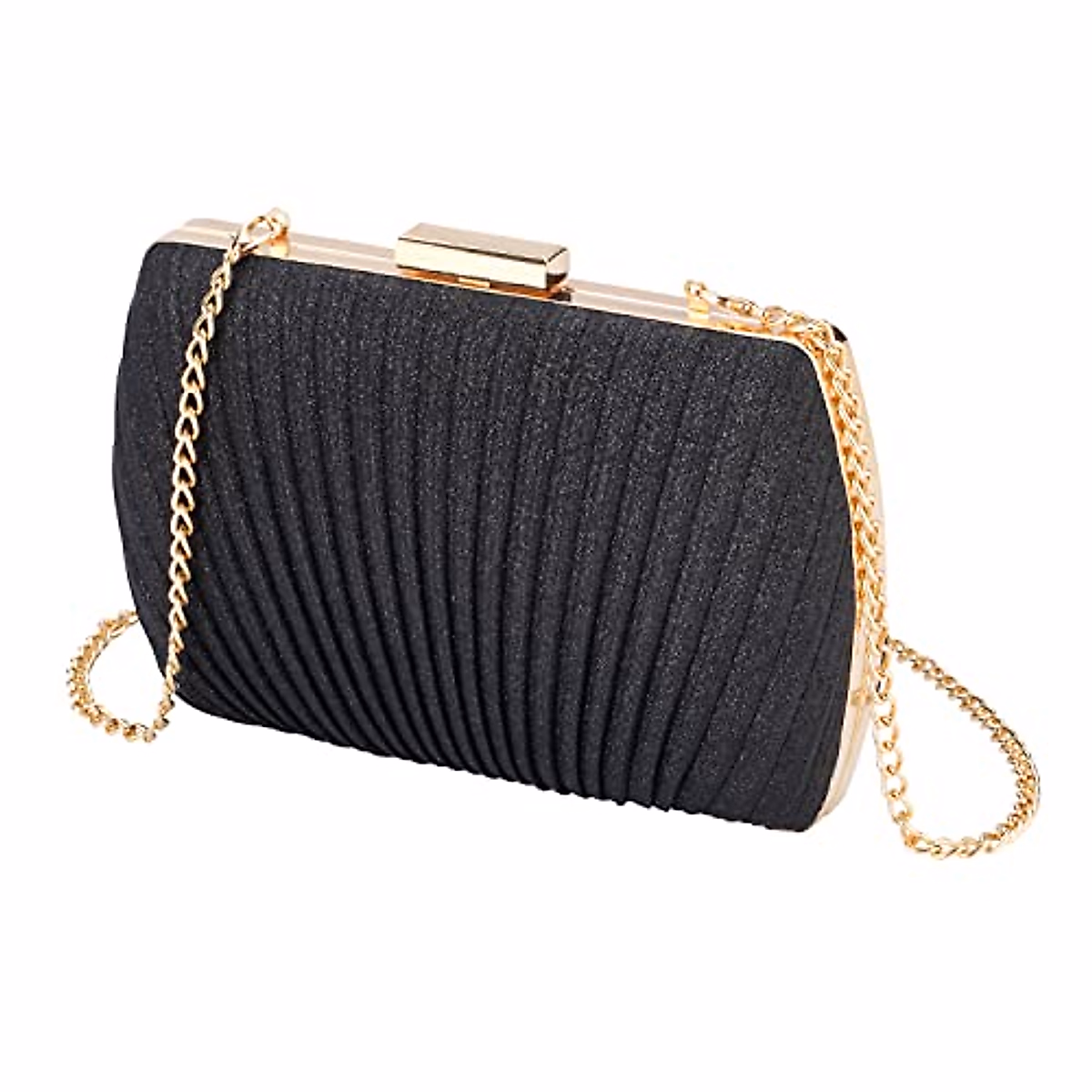 Savatano gold clutch,Evening bag gold clutch purses for women evening wedding cocktail party crossbody shoulder handbag