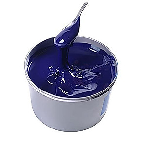 CMYK Offset Ink – 2.5kg (5.5 lb) Each - Free Ink Mixing Knife Set, German Offset Inks - Cyan, Magenta, Yellow and Black Inks (Cyan)