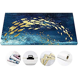 NATVVA Minimalist Large Canvas 3 Pieces Let's Stay Home Poster Motivational Wall Art Painting Family Quote Pictures Gifts Artwork for Office Home Decor Framed Ready to Hang