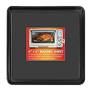 11" × 11" Baking Pan for The Smart Oven BOV800XL, Replacement Breville Toaster Oven Pans Fit Smart Oven Pro BOV810BSS, Smart Oven Pro BOV845BSS and The Smart Oven Air BOV900BSS