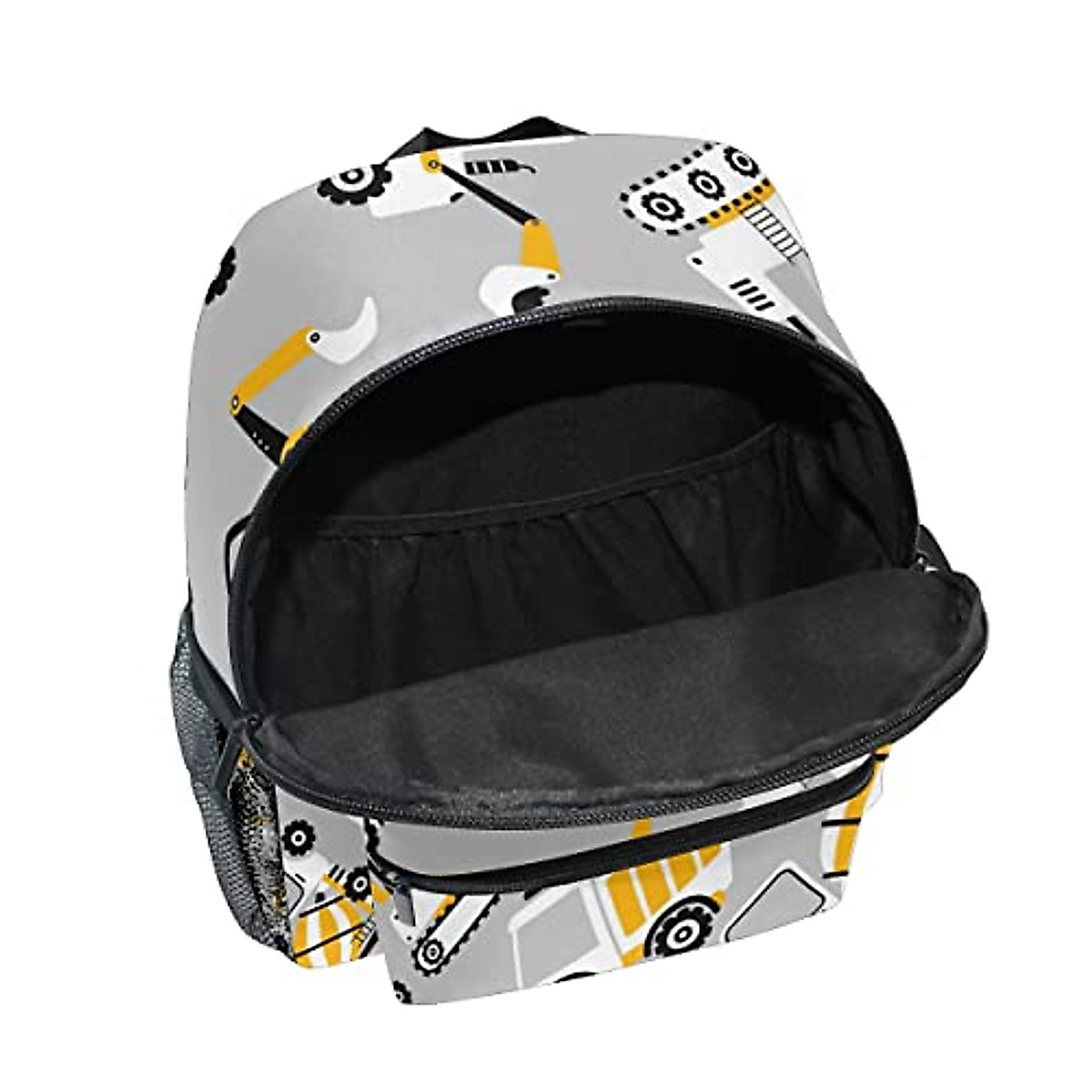 Glaphy Custom Kid's Name Backpack, Cartoon Truck Cars Toddler Backpack for Daycare Travel, Personalized Name Preschool Bookbags for Boys Girls