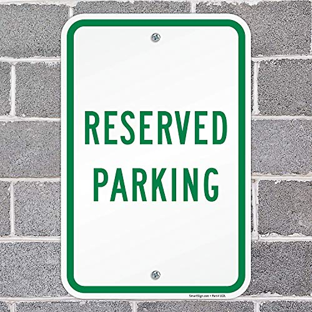 "Reserved Parking" Sign By SmartSign | 12" x 18" Aluminum