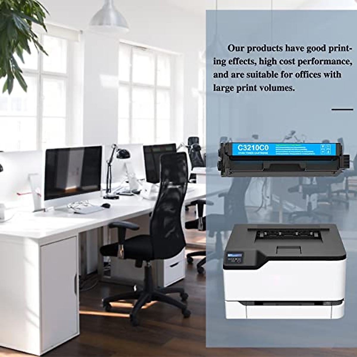 Bey C3210C0 C3210M0 C3210Y0 Compatible Remanufactured Toner Cartridge Replacement for Lexmark MC3224adwe MC3224i MC3326adwe MC3426i MC3224dwe MC3326i MC3426adw C3224dw C3326dw C3426dw (1C+1M+1Y)