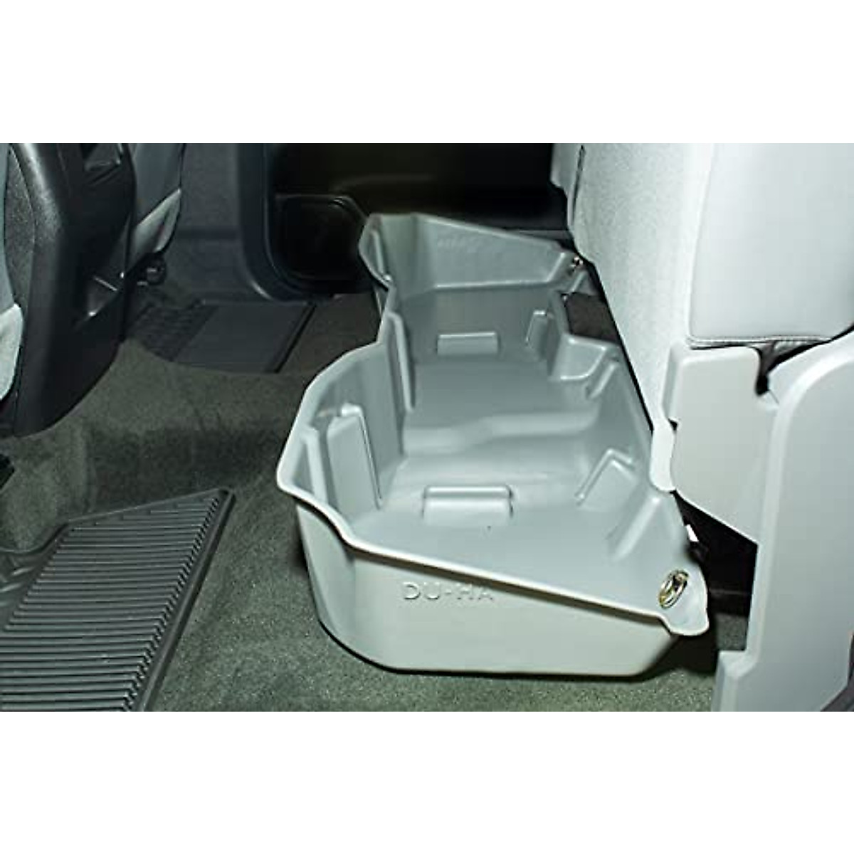 DU-HA Under Seat Storage Fits 14-18 Chevrolet/GMC Silverado/Sierra Light Duty & 15-19 Heavy Duty Crew Cab, Ash/Gray, Part #10301