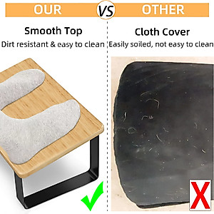 Foot Rest for Under Desk at Work, New Upgrade Wooden with Metal Ergonomic Foot Rest Under Desk, Office Foot Rest Under Desk Pressure Relief for Back and Body Comfort, Matte Black Footrest