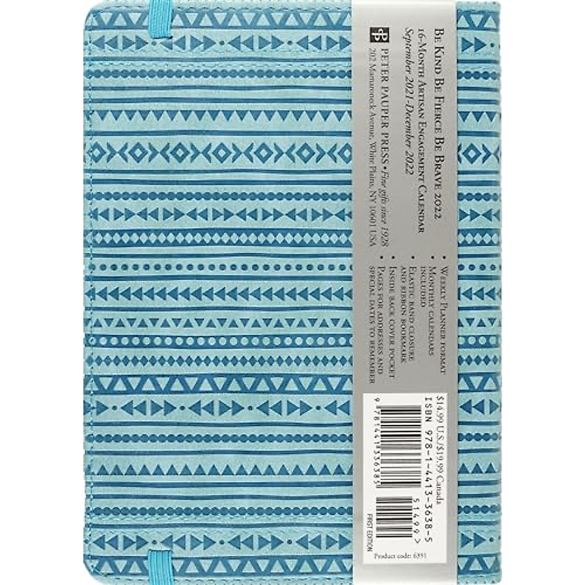 2022 Be Kind, Be Fierce, Be Brave Artisan Weekly Planner (16-Month Engagement Calendar)