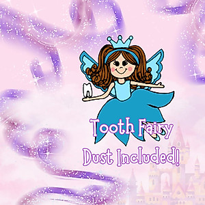 Bunnies and Bows Tooth Fairy Pillow with Tooth Fairy Dust and Poem - Tooth with Bow on Chevron Print (Pink)