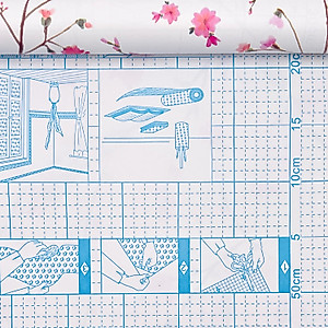 Yifely Peel & Stick Shelf Liner Removable Shelving Paper for Covering Apartment Old Nightstand Closet, Peach Birds, 17.7 Inch by 9.8 Feet