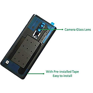 for Oneplus 8 6.55 inch Back Cover Glass Replacement with Camera Glass Lens Housing Assembly Parts+ Adapter Eject Pin Tools(Interstellar Glow)