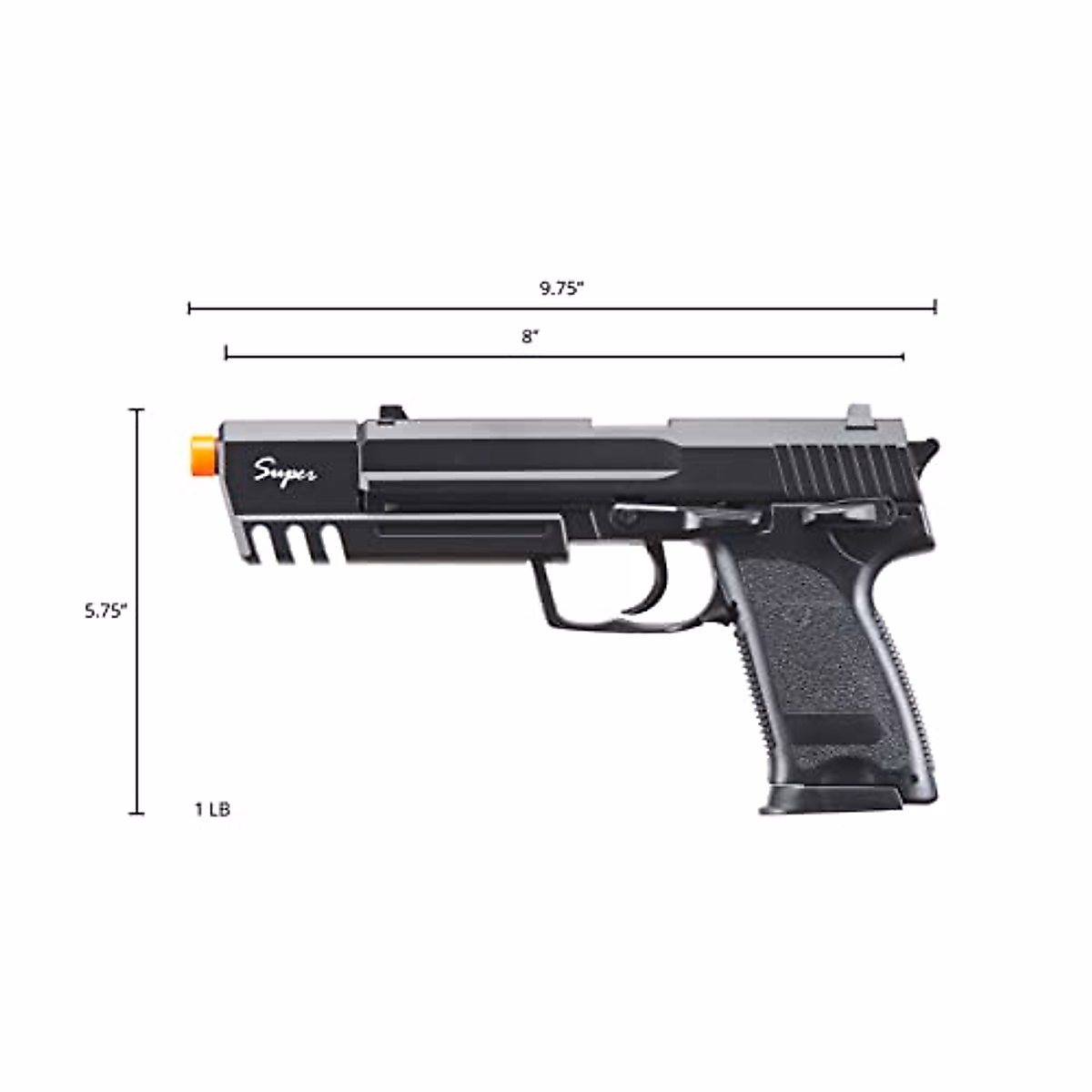 300 FPS H-112 Super Spring Powered Airsoft Pistol x/HFC (Color: Black)