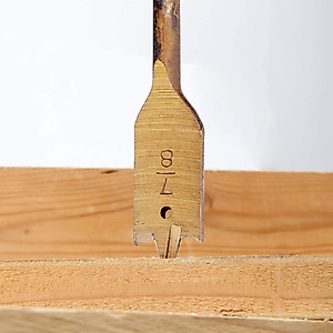 13 Piece Spade Drill Bit Set, Paddle Flat Bit Set for Woodworking, 1/4"to 1-1/2", with Exquisite Packaging, for Cutting Wood, Plastic and Aluminum Holes