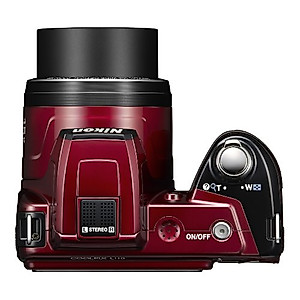 Nikon Coolpix L110 12.1MP Digital Camera with 15x Optical Vibration Reduction (VR) Zoom and 3.0-Inch LCD (Red)