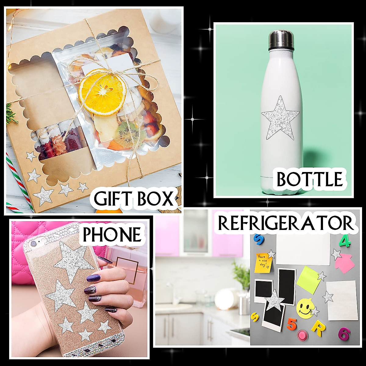 32 Pieces 5 Sizes Iron On Star Patches Adhesive Rhinestone Patches Bling Star Shape Rhinestone Appliques DIY for Clothing Jeans Repair Decoration