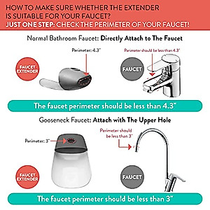 Prince Lionheart Step Stool Set with Faucet Extender, Dual Height Step Stool for Potty Toilet Training Kitchen to Wash Hands, Grippy Non-Slip Top, Sturdy Base with Non-Slip Feet (2 Pack, Glacier)