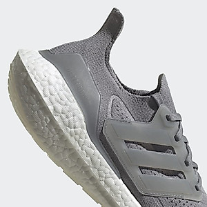 adidas Men's Ultraboost-21 Running Shoe, Grey/Grey/Grey, 11