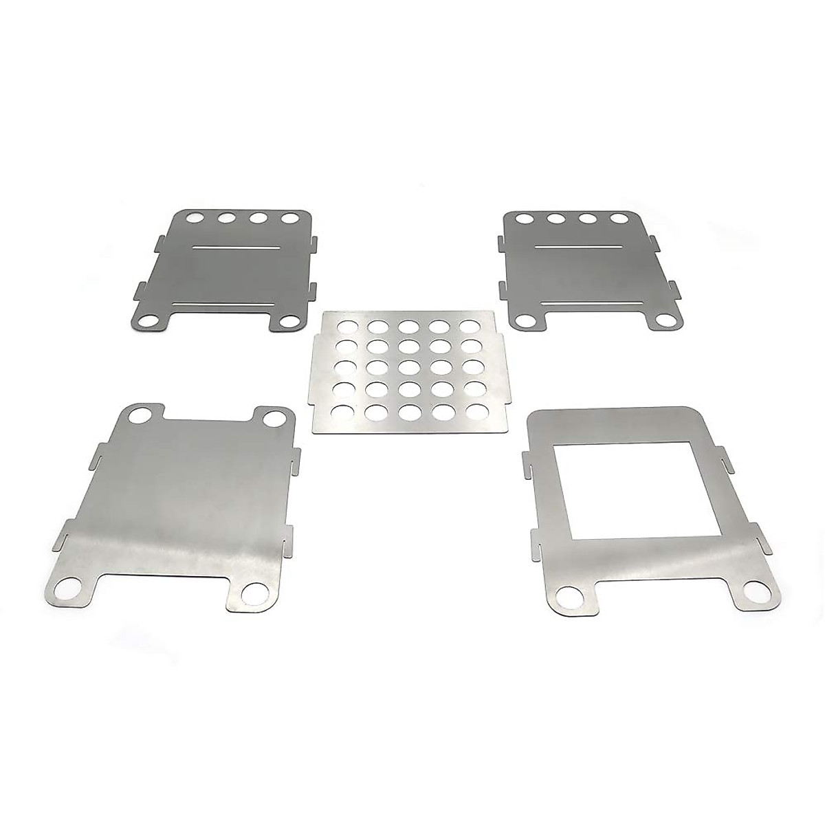 HTTMT- ET-Cook002-L- Folding Wood Stove Pocket Alcohol Stove Outdoor Cooking Camping Backpacking