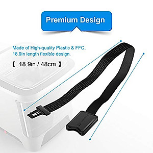LANMU Micro SD to SD Card Extension Cable Adapter Flexible Extender Compatible with Ender 3 Pro/Ender 3/Ender 3 V2/Ender 5 Plus/Ender 5 Pro/CR-10S Pro/Anet A8 /Raspberry Pi (18.9in/48cm)