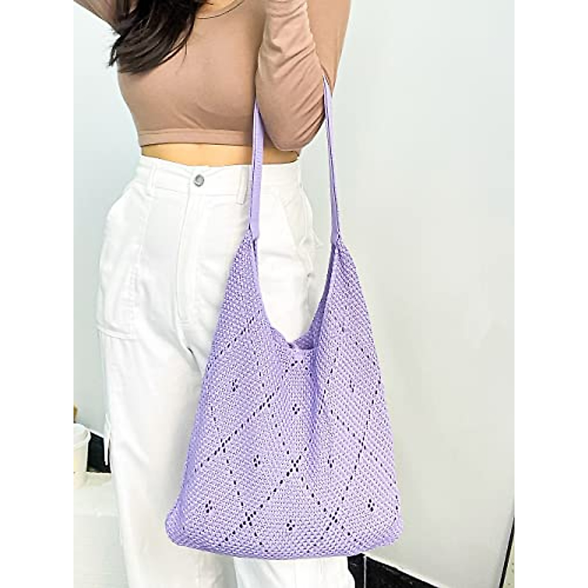 Fairycore Tote Bag for Women Fairy Grunge Aesthetic Tote Bag Aesthetic Tote Bags Fairy Grunge Accessories (Purple)