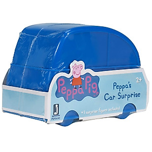 Peppa Pig Car Surprise Blind, 6 Pack - Collectible Mini Figures and Cars, Chosen at Random - Includes 1 Exclusive Mystery Figure Inside Each Pack – Toys for Kids - Amazon Exclusive