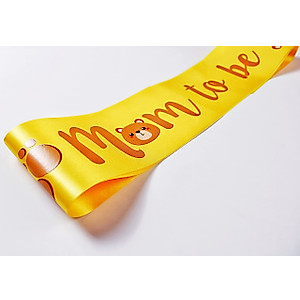 HAPPYLAND Sash for Baby showers Yellow Tinplates Badge Mommy to Be and Daddy to Be Baby Shower Tinplate Badge Pin Baby Shower Party Gender Reveals Baby Shower Decoration Baby Shower Button New Dad