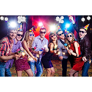 The Dreidel Company Mirror Disco Ball With Attached String For Hanging Ring, Reflects Light, Party Favor, 2" (6-Pack)