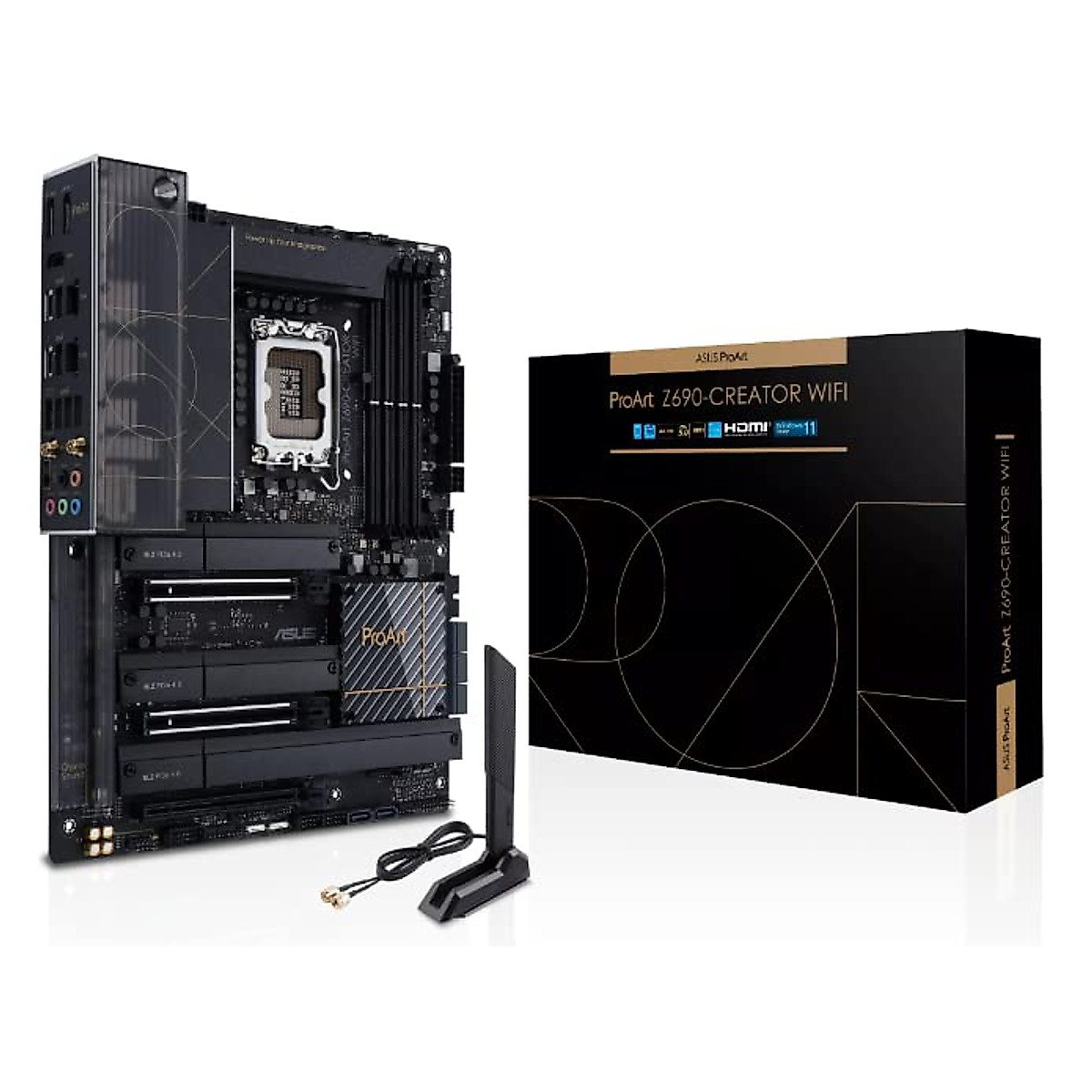 Asus ProArt Z690-CREATOR WIFI Desktop Motherboard - Intel Chipset - Socket LGA-1700 - Intel Optane Memory Ready - ATX
