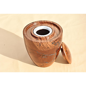 Rosewood Decorative urn Funeral Urn Pet Loss urn Memorial urn Wooden urn Box Lichtenberg Figure Resin urn for Ashes Cremation urn Urn for Human Ashes (Large up to 200 lb)