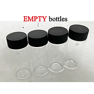 HFBTE Turbidity Meter Sample Bottles 4 Sample Bottles (Two Sets) Turbidimeter Bottles Turbidimeter Solution Bottles Turbidity Sample Test Tubes for SGZ Series