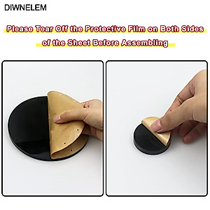 DIWNELEM Round Acrylic Jewelry Stand Acrylic Display Riser Stands Dessert Tower Display Tower for Watch,Jewelry,Rings,Earrings,Mini Figurines (Black,12Tier)